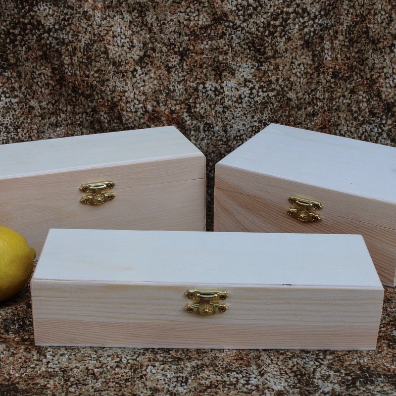 Small Wood Boxes Unfinished - Etsy