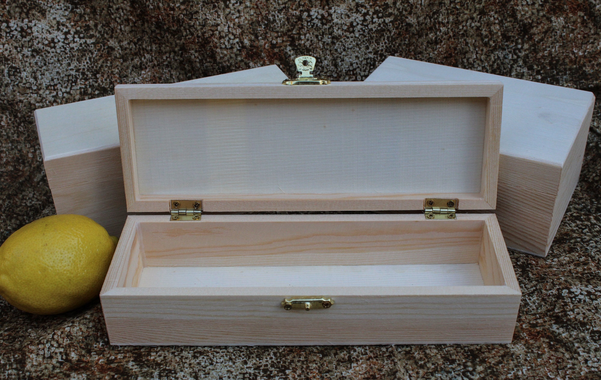 Pick One Wood Collage Box With Lid New Alterable Unfinished - Etsy