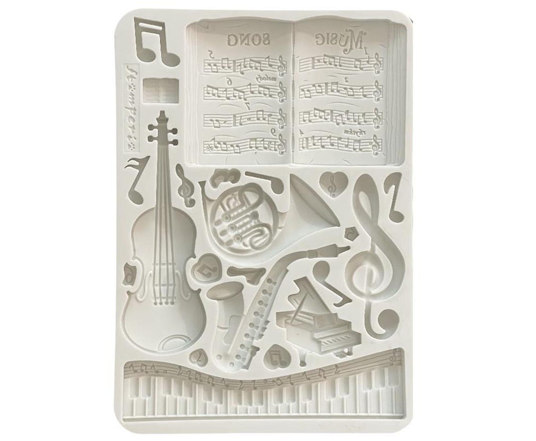 Stamperia Music Mold Silicone for Resin Clay - Etsy