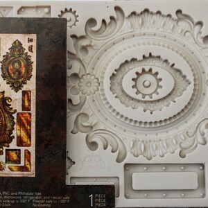 Grungy Frames Molds Oval Ornate Prima Silicone for Resin Clay Food Safe ...