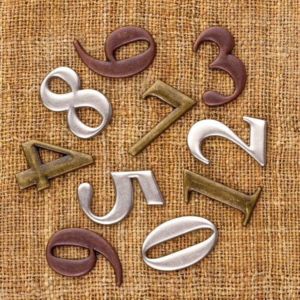 Metal Numbers - Etsy