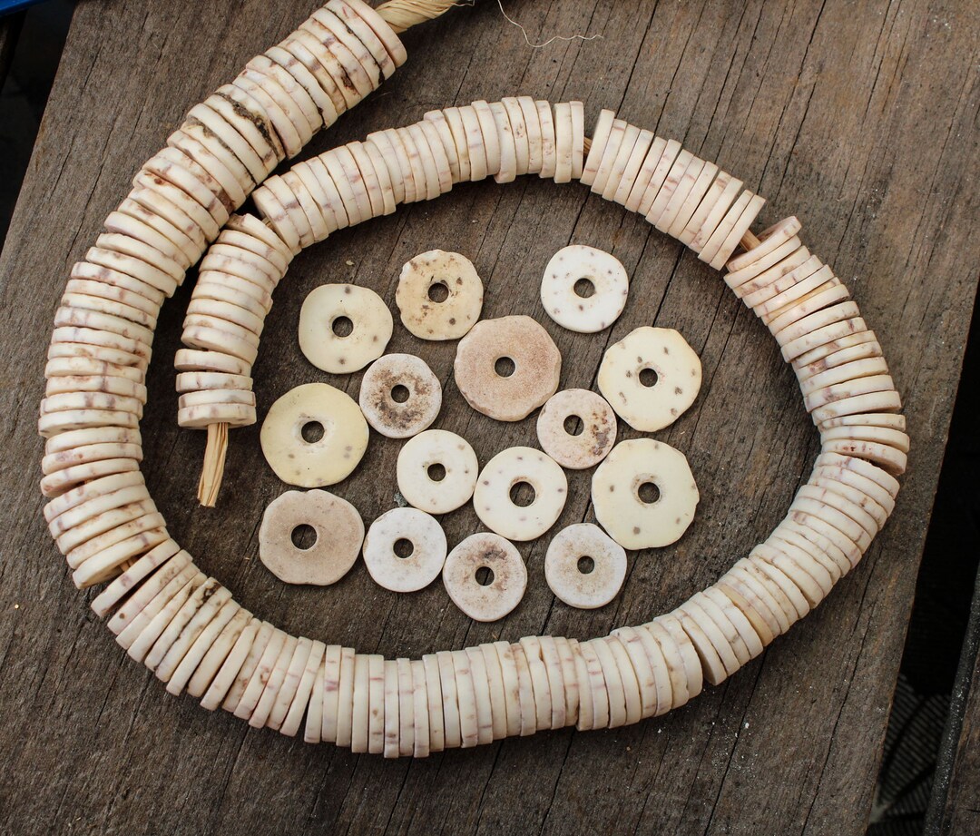 12 Ostrich Egg Shell Beads African Trade Beads 14mm to 12mm - Etsy