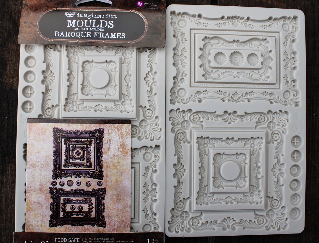 Baroque Frames Molds Re-design Prima Silicone for Resin Clay Food Safe ...