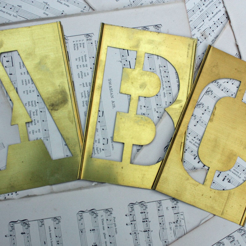 Letter Stencils Large - Etsy