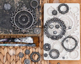 Follow Alice Silicone Mold 5 X 8 Inch Wonderland Tea Set Watch for ...