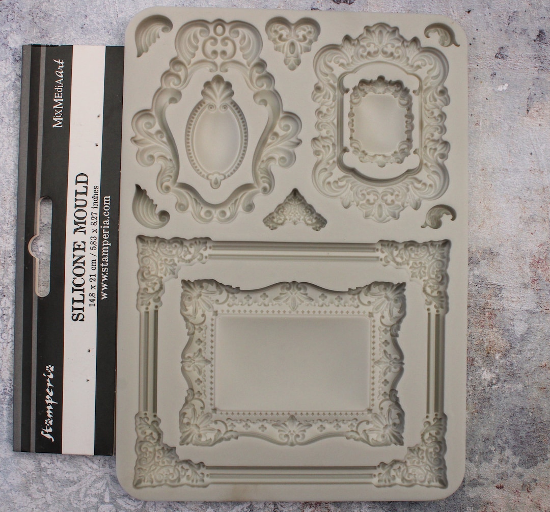 Stamperia Frames Brocante Mold Ornate Silicone for Resin Clay - Etsy