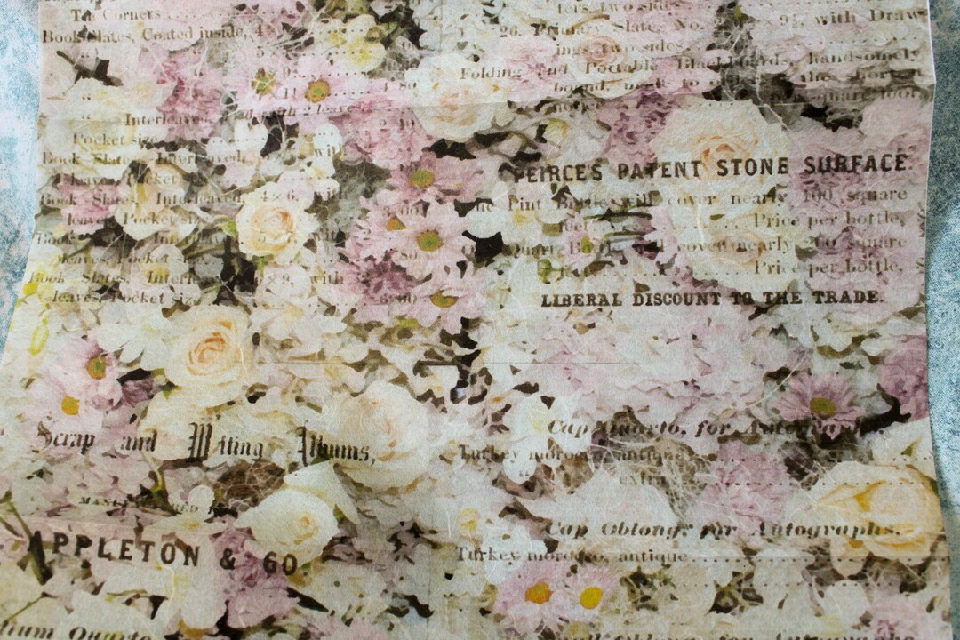 Decorative Rice Paper Floral & Dream Prima Re-design Decor - Etsy