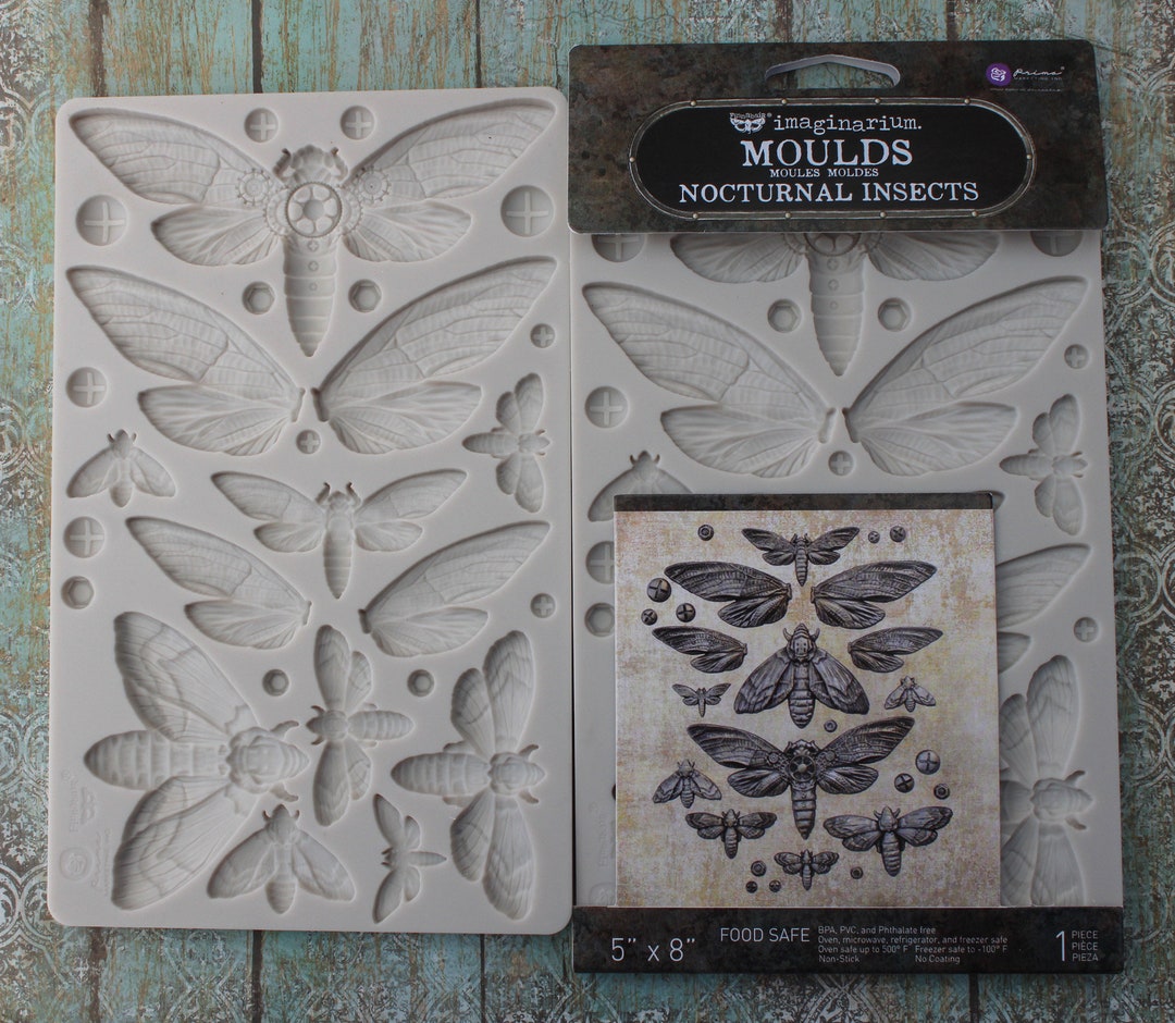 Nocturnal Insects Molds Re-design Prima Moth Wings Silicone for Resin ...