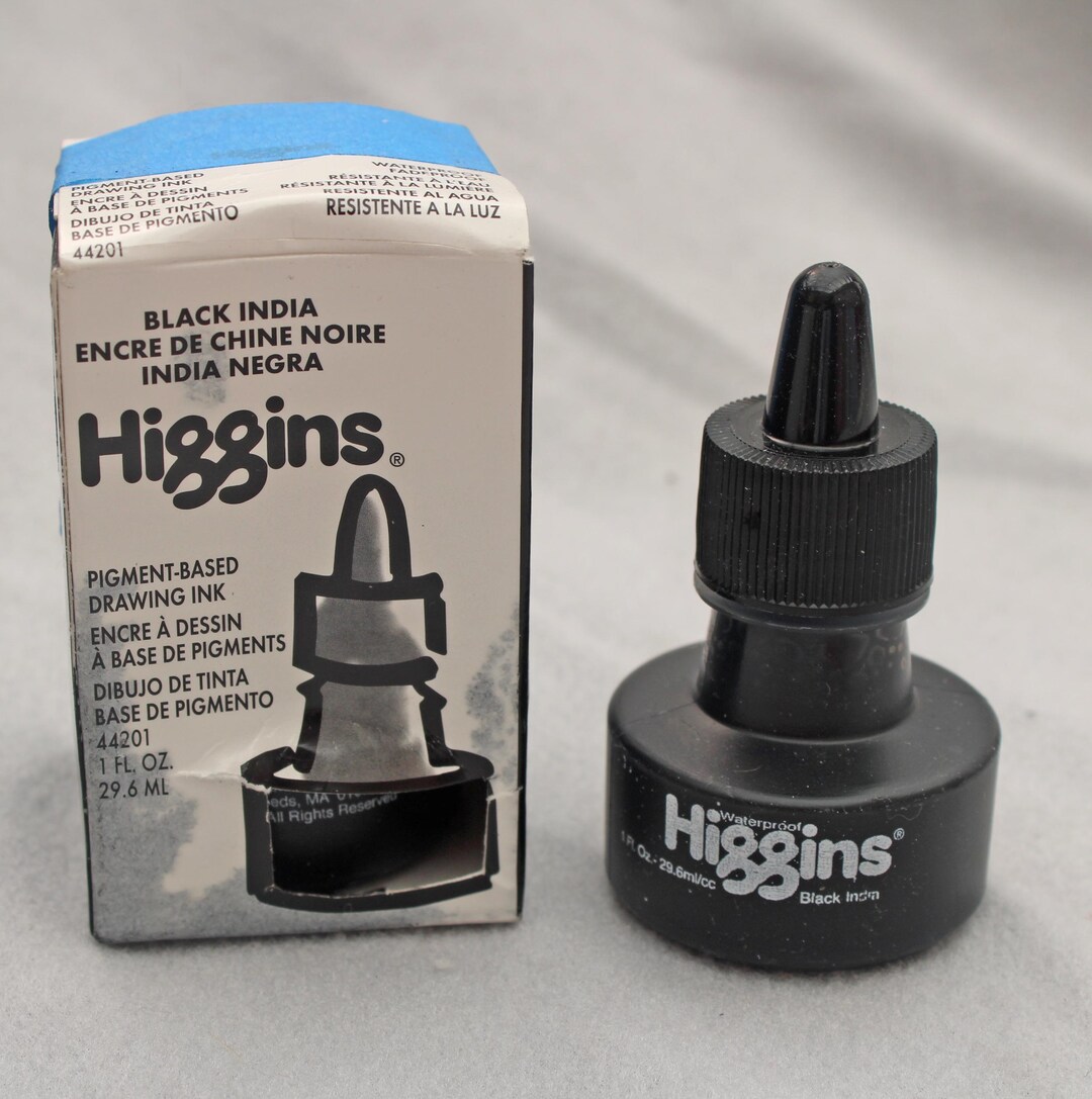 Higgins Indian Ink 2.5 Oz - Etsy