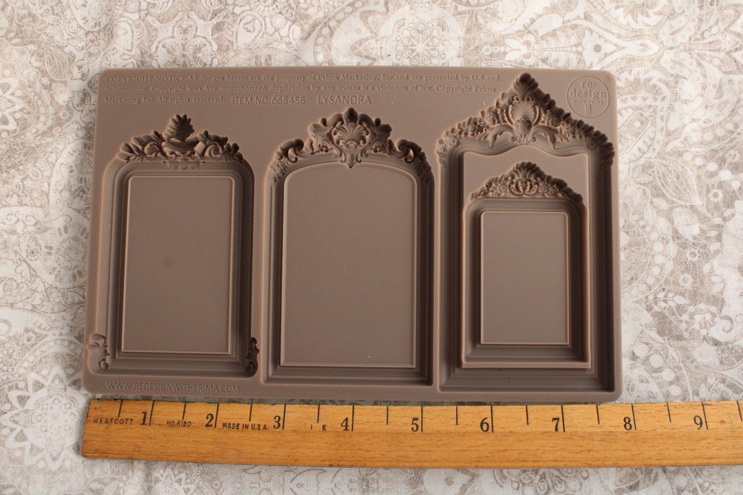 Lysandra Art Frames Molds Re-design Prima Decor Silicone for Resin Clay ...