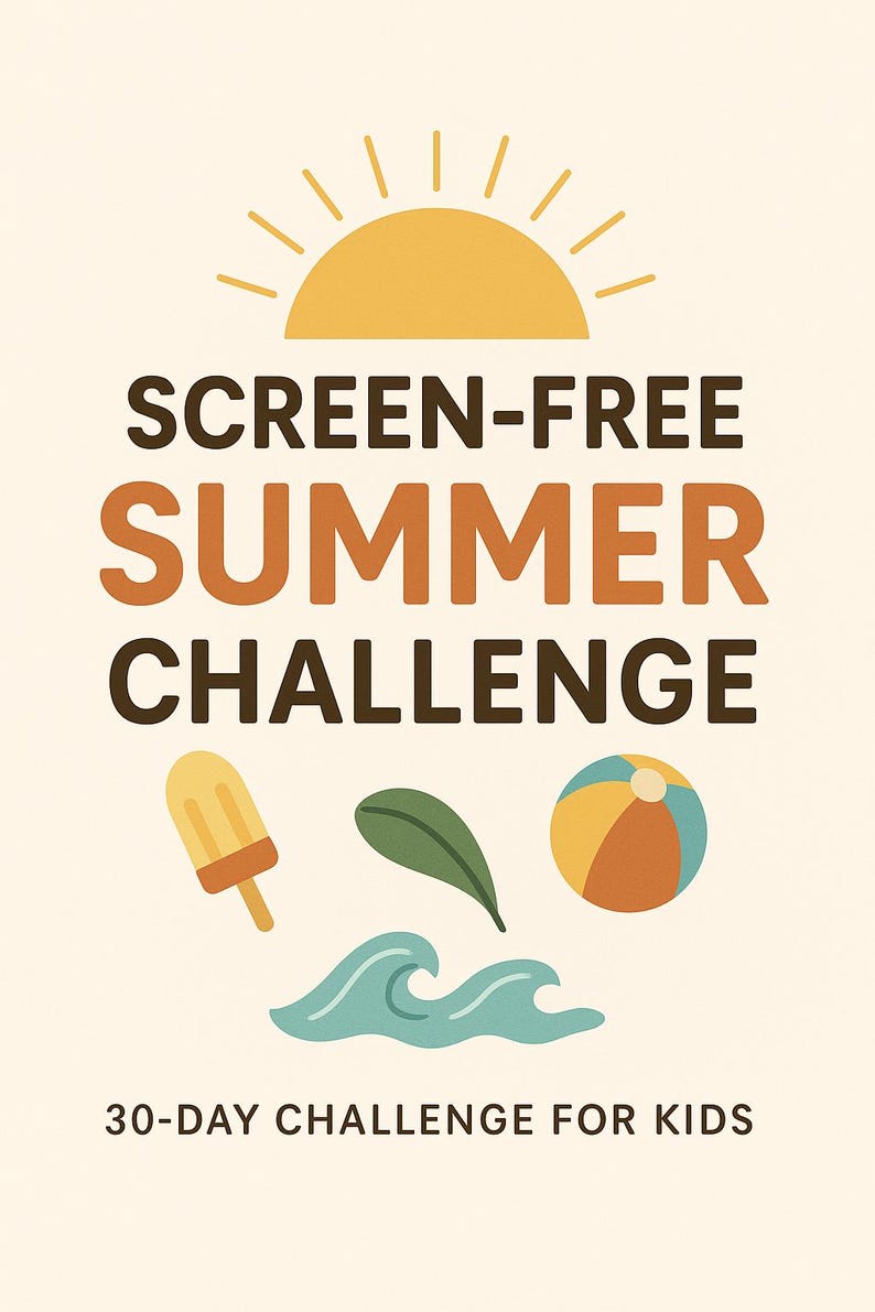30-day Summer Challenge for Kids- Screen-free Fun Printable PDF - Etsy