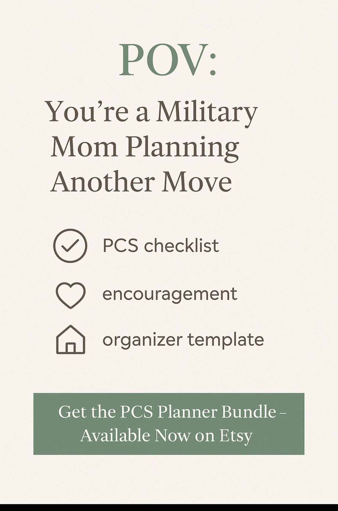 PCS Move Checklist for Military Families – Printable Planner Page ...