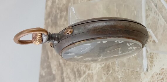 WW1 Trench Gun-Metal Cased Zenith Alarm Officers Pock… - Gem