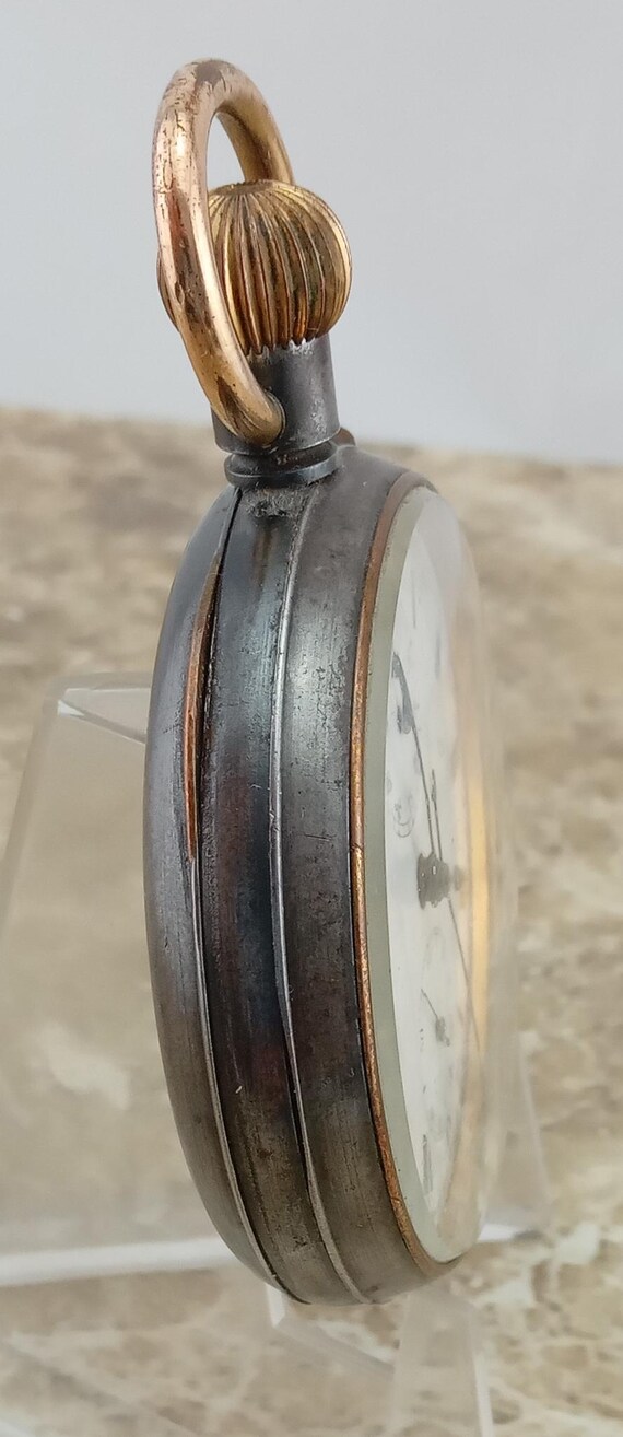WW1 Gun Metal Heuer 23 Jewel Chronograph Officers Sto… - Gem