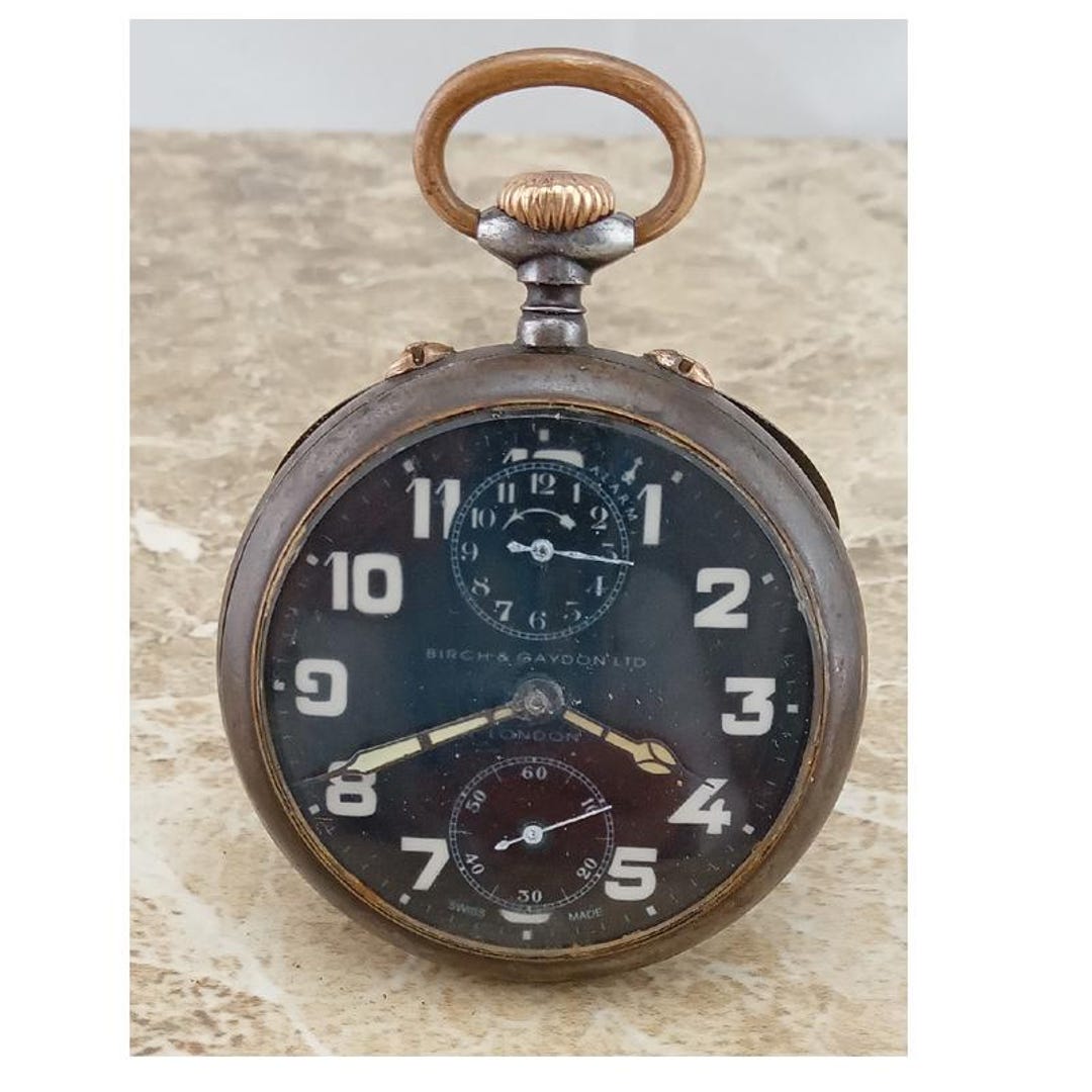 WW1 Trench Gun-metal Cased Zenith Alarm Officers Pocket Watch 1918 - Etsy
