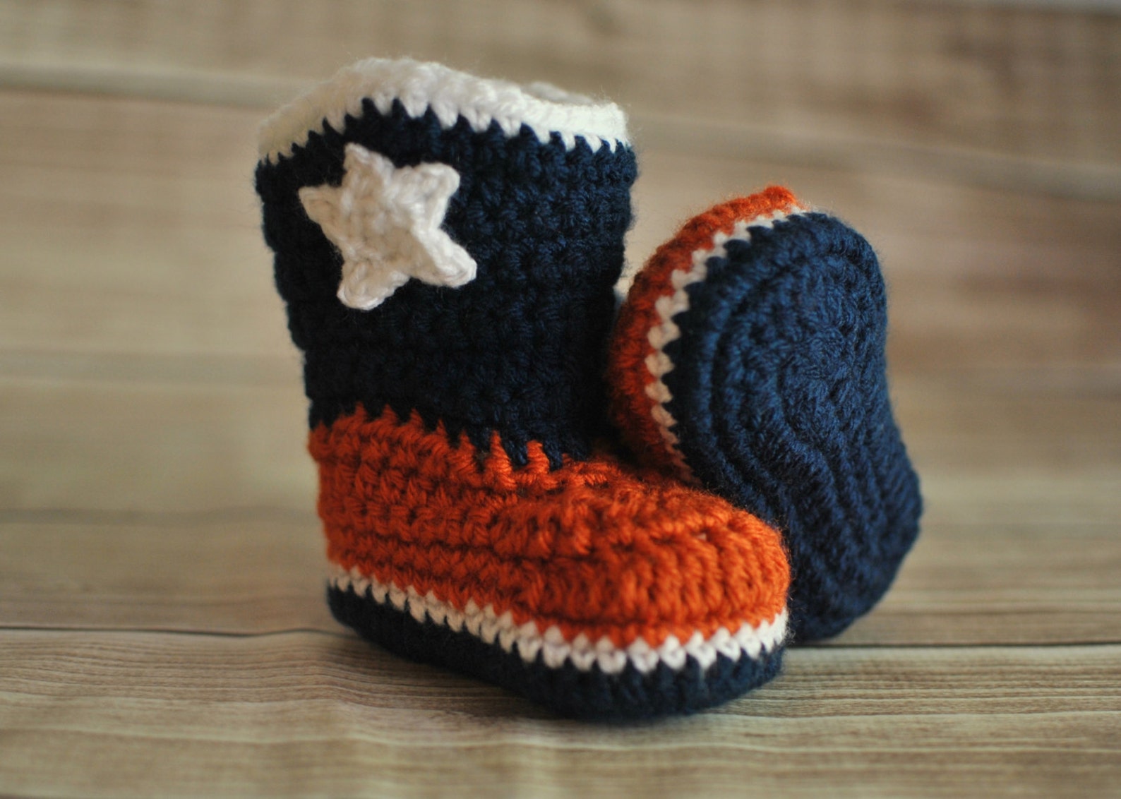 Denver Broncos Booties Football Booties Cowboy Boots MADE | Etsy