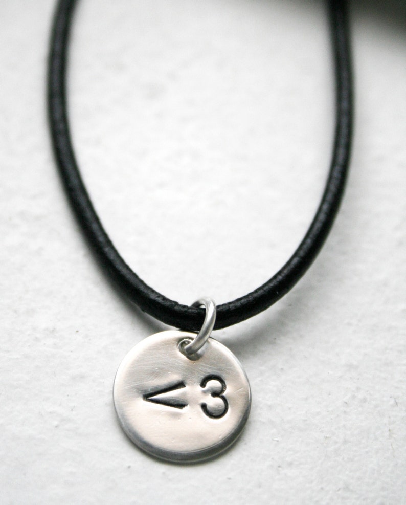 Sterling Silver Geekery Less Than Three Emoticon Heart love - Etsy