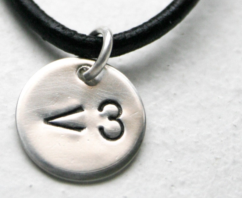 Sterling Silver Geekery Less Than Three Emoticon Heart love Charm - Etsy