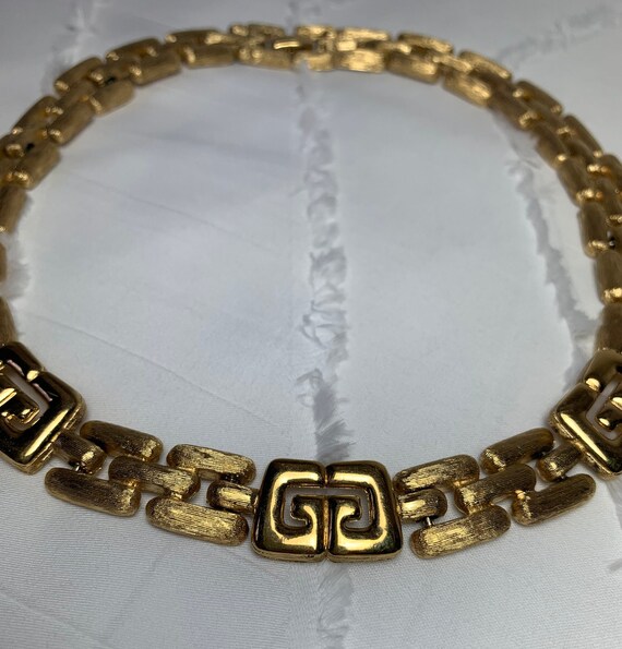 GIVENCHY Vintage 1980s Iconic Gold Logo GG & Textured… - Gem