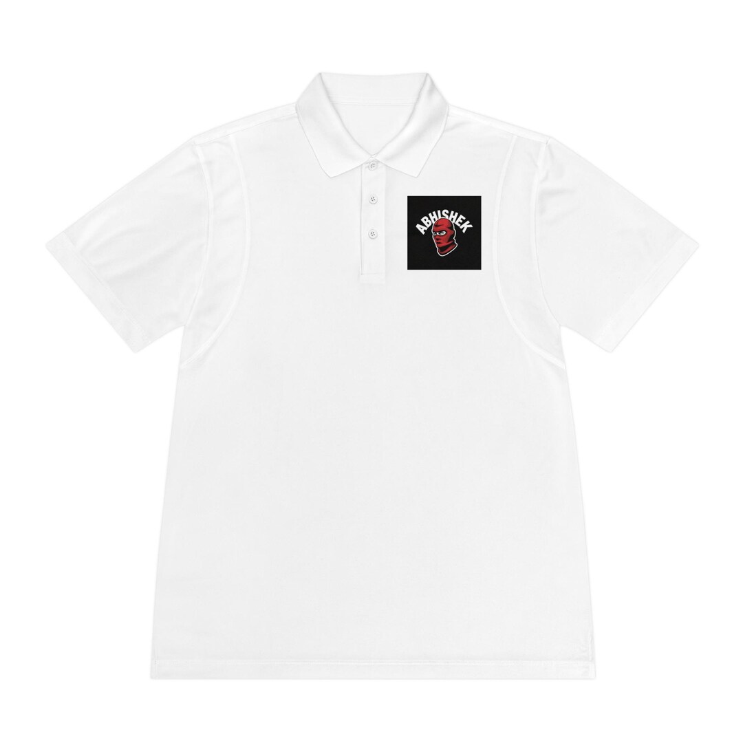 Red Balaclava Face Illustration Polo - Etsy