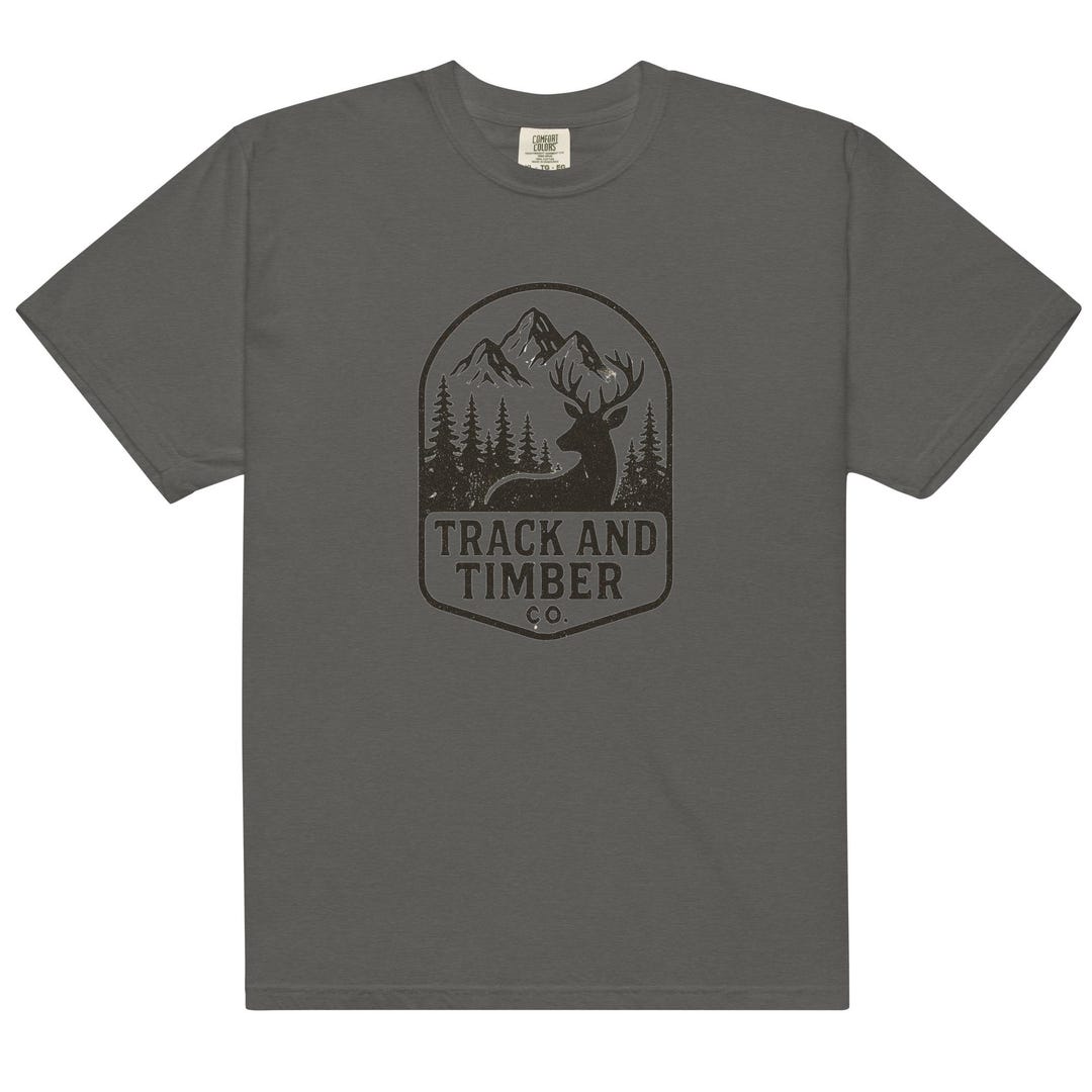 Track and Timber Co. Vintage Badge Logo Premium T-shirt - Etsy