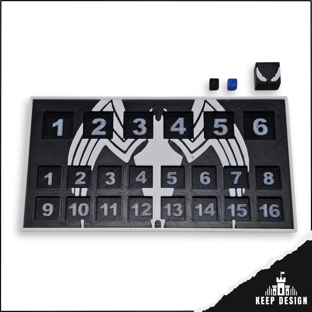 Venom Round & Score Tracker – Marvel Crisis Protocol, 3d‑printed PLA - Etsy