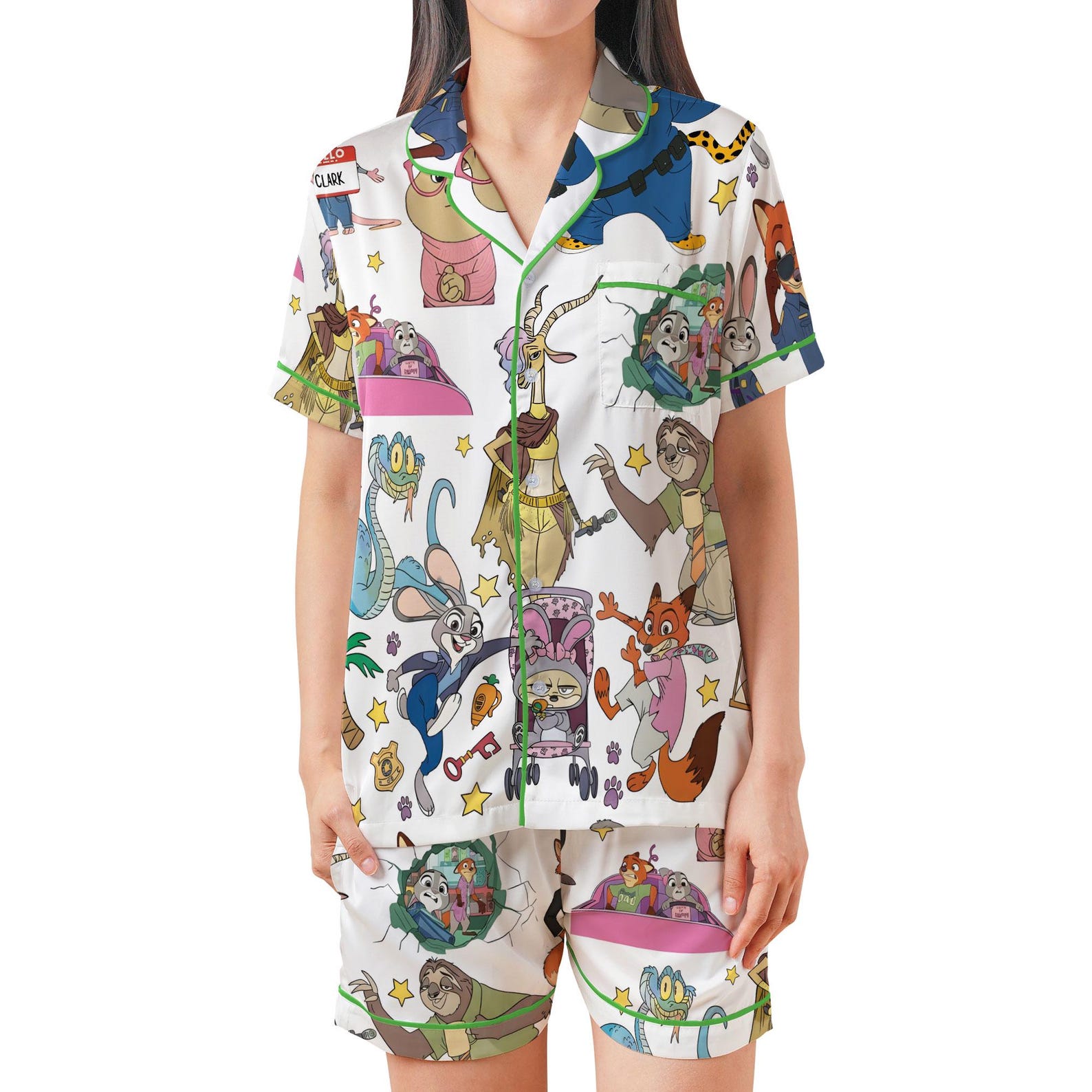 Zootopia 2 Pajamas Set for Women and Kids, Funny Disney Christmas Pjs ...