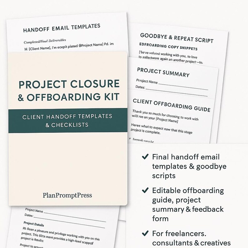 Project Closure and Offboarding Kit – Client Handoff Templates ...
