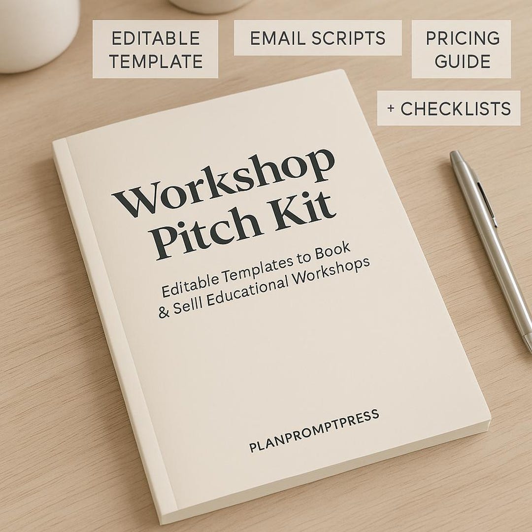 Workshop Pitch Kit – Editable Templates to Book & Sell Educational ...
