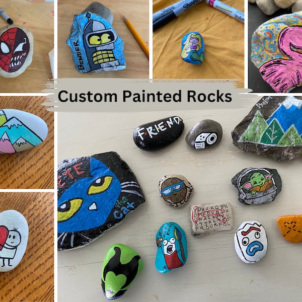Custom Painted Rocks - Etsy