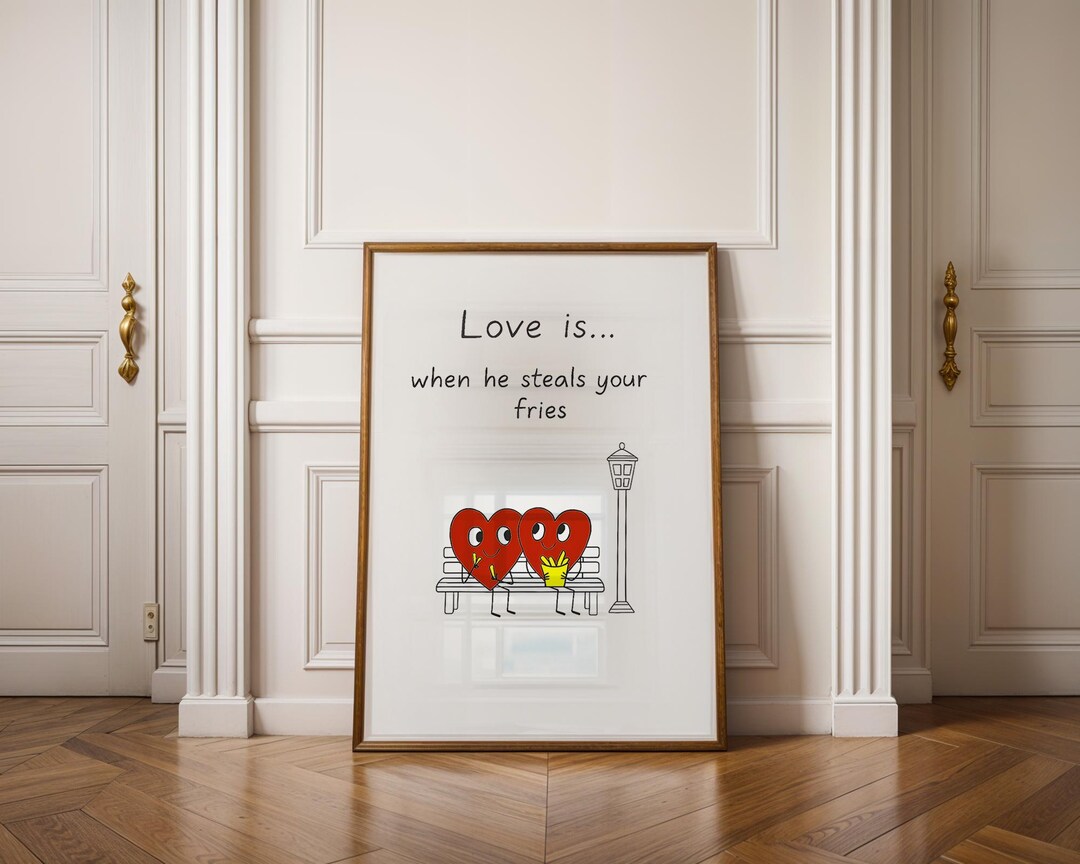 Funny Love Wall Art – Cute Couple Poster - Etsy