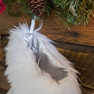 Icy Blue Velvet Christmas Stocking - Etsy