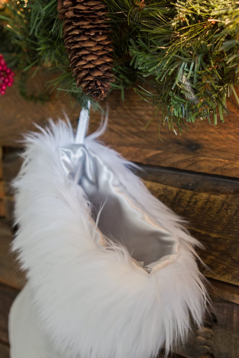 Icy Blue Velvet Christmas Stocking - Etsy