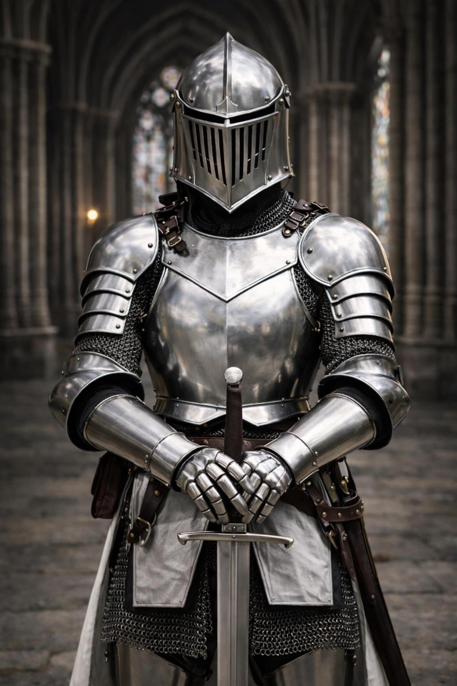 Handcrafted Medieval Full Plate Knight Armor With Helmet | Wearable ...
