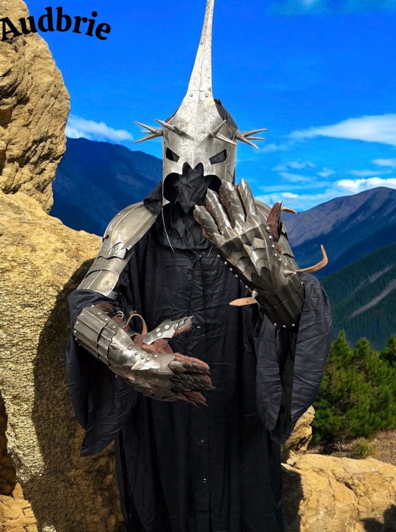 Lord Medieval Nazgul Witch Helmet Full Body Armor Cosplay Halloween ...