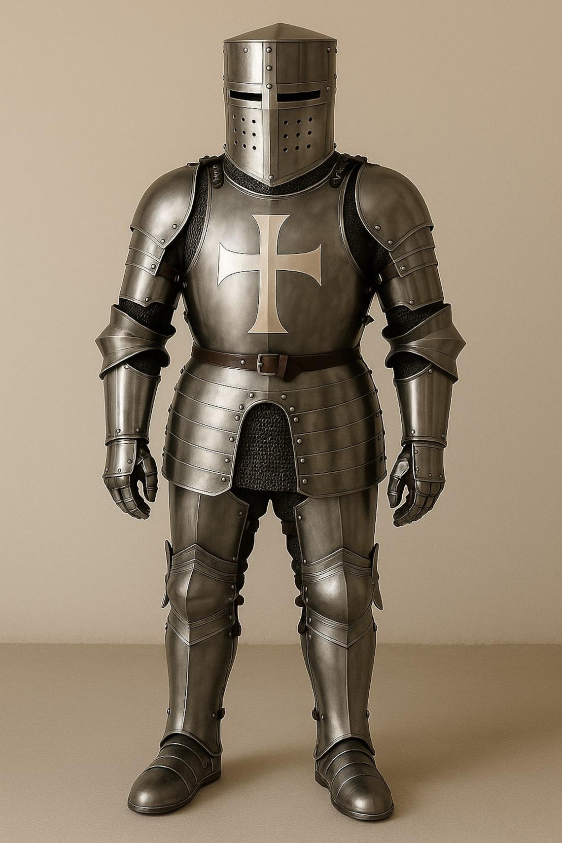 Templar Knight Full Suit of Armor | Crusader Armor Set | Wearable Steel ...