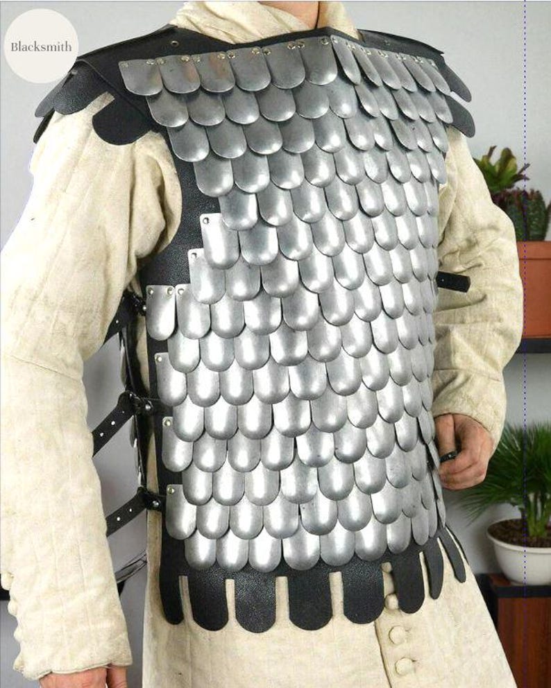 Early Medieval Armor Russian Scale Lamellar Armor W Pauldron Tasset SCA ...