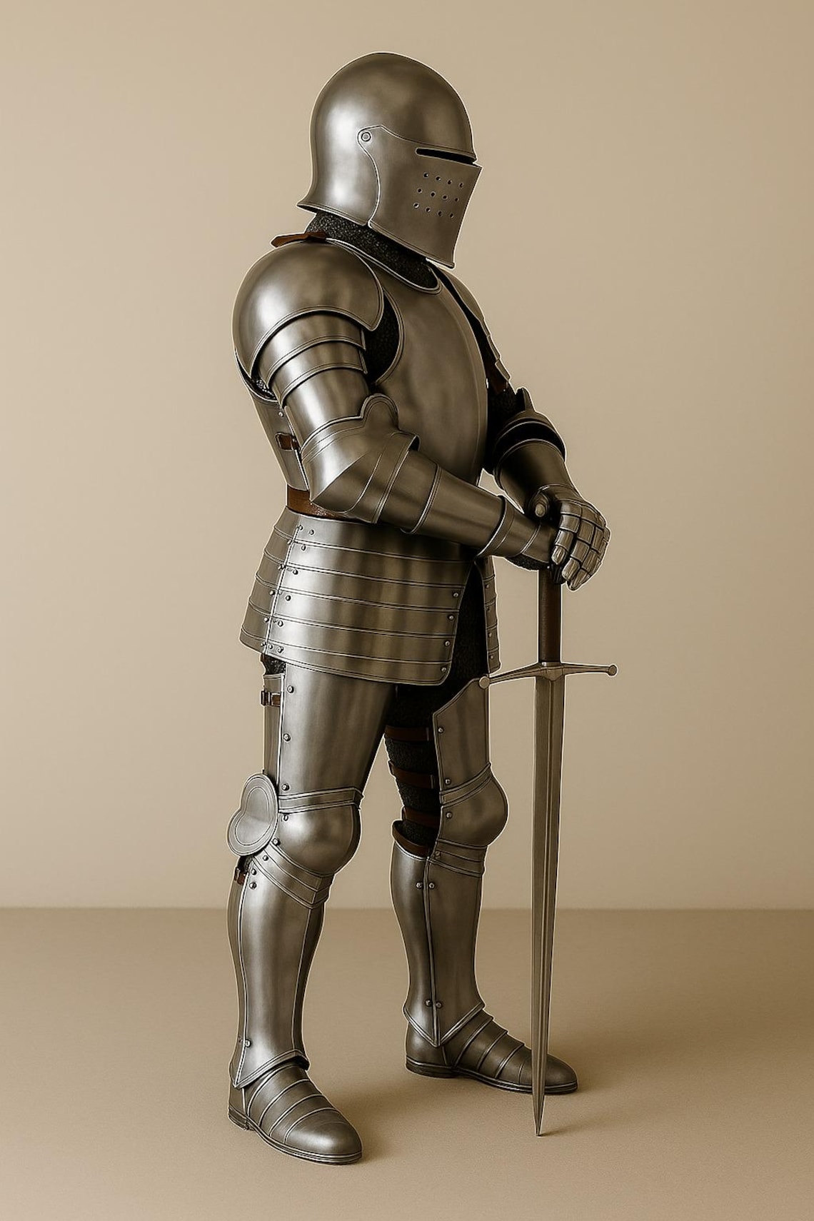 Full Suit of Armor Medieval Gothic Knight Armor | Handcrafted Steel ...
