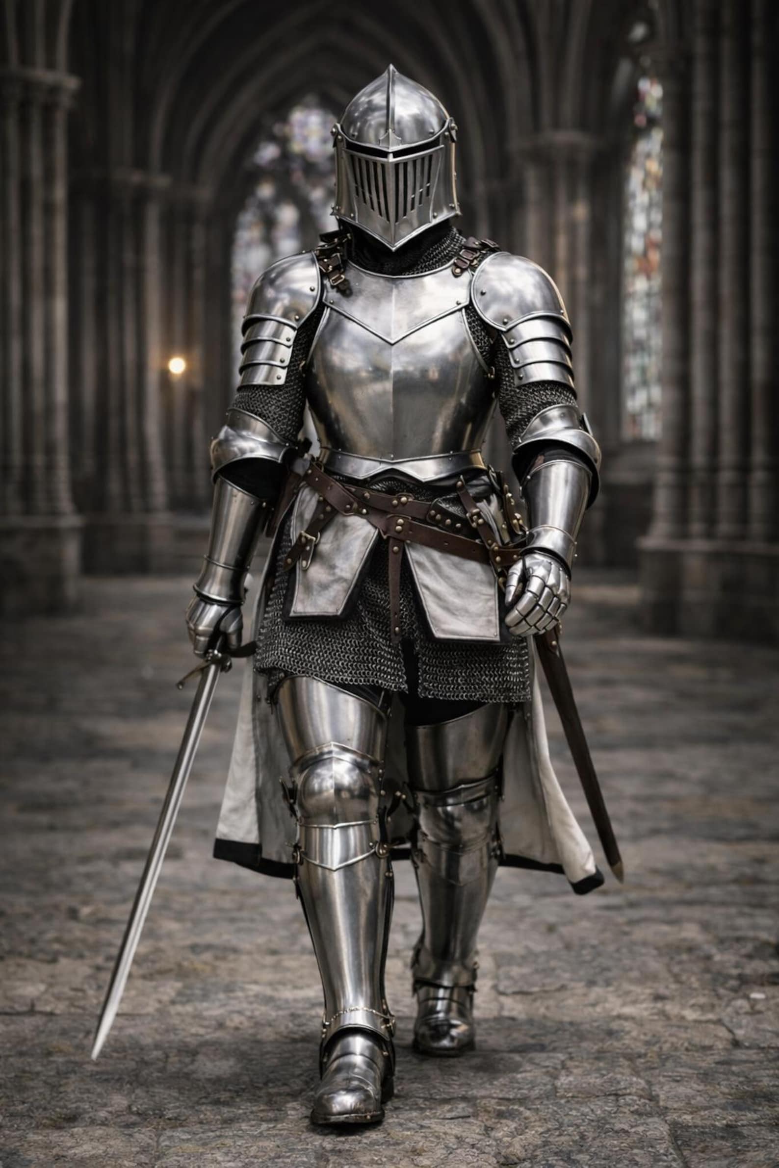 Handcrafted Medieval Full Plate Knight Armor With Helmet | Wearable ...