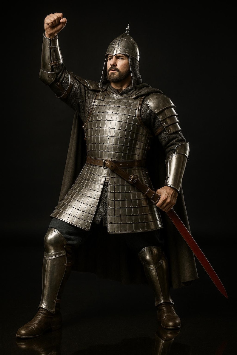 Medieval Mirror-finish Lamellar Armor – Full Set | Knight Warrior ...