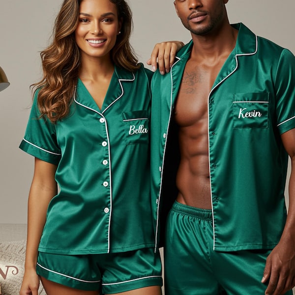 Matching Pajamas Couple - Etsy UK