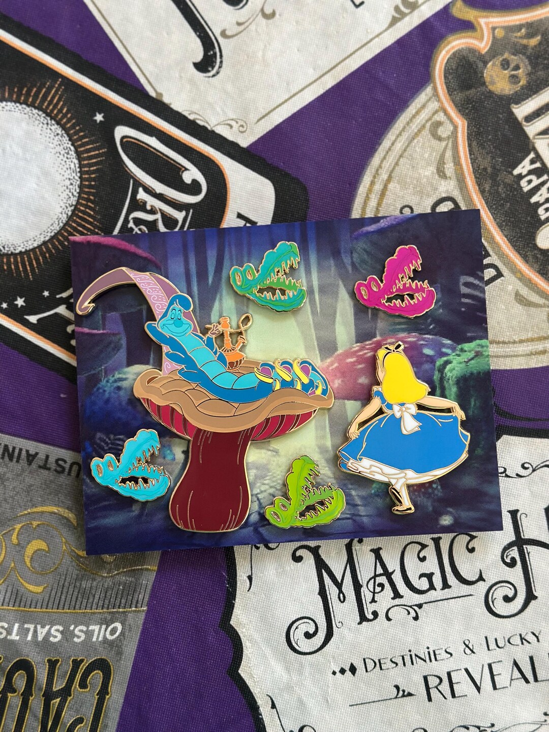Caterpillar & Girl Fantasy Pin Set - Etsy