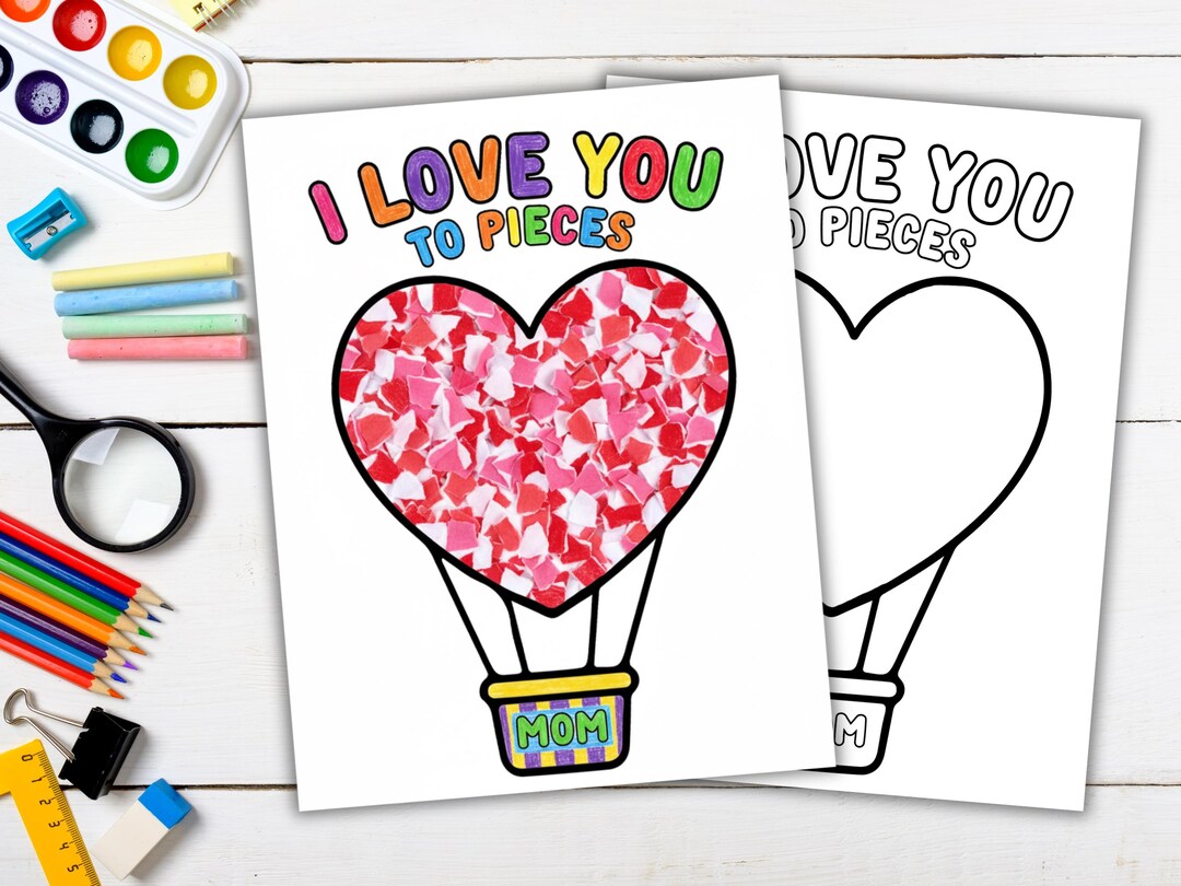 Mother's Day Craft, Mother's Day Printable Gift, Mother's Day Torn ...