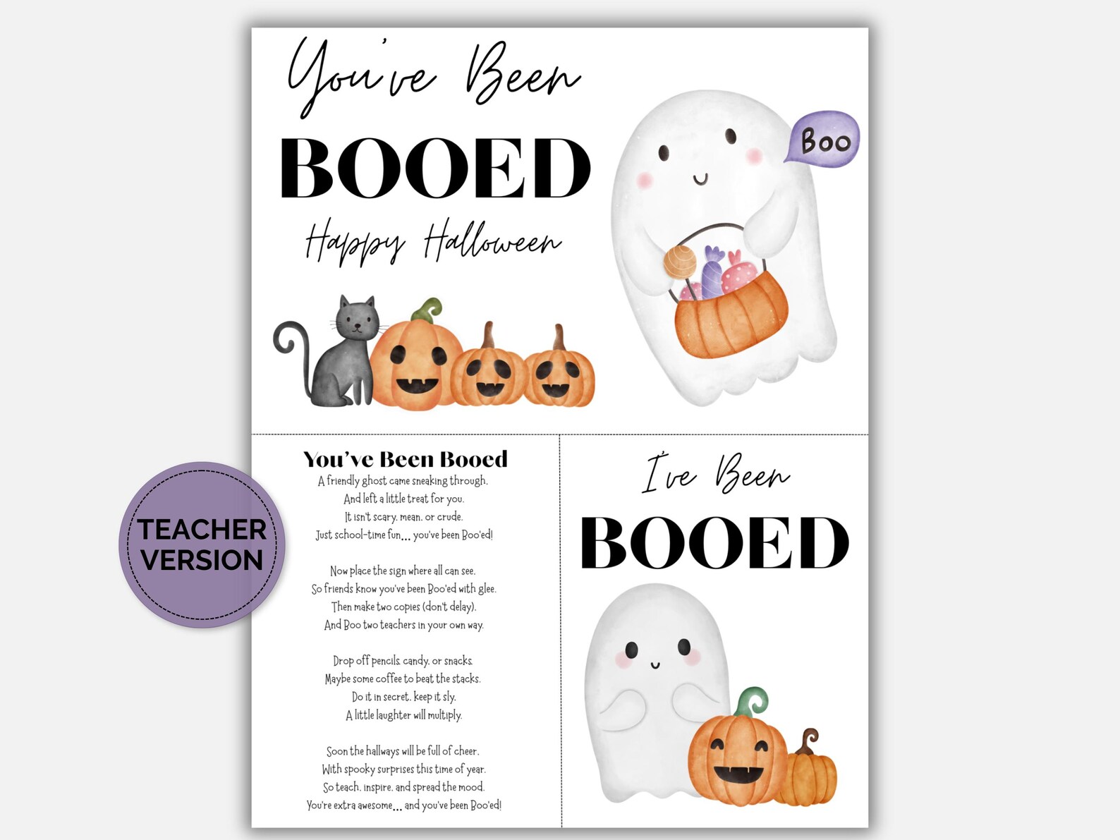 You've Been Booed for Teachers, Youve Been Booed for School Staff ...