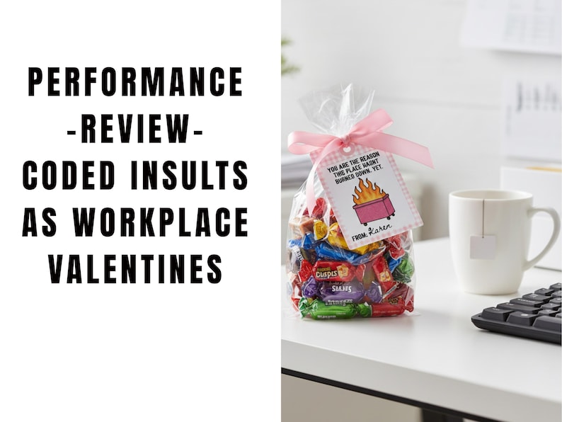 Funny Coworker Valentines Printable Tags, Office Valentines, Workplace ...