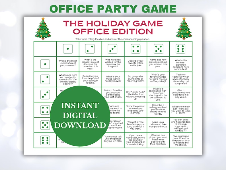 Team Building Games, Office Holiday Party Game, Coworkers Office ...