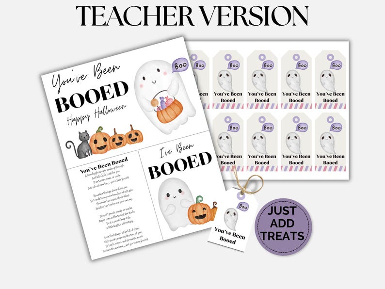 You've Been Booed for Teachers, Youve Been Booed for School Staff ...