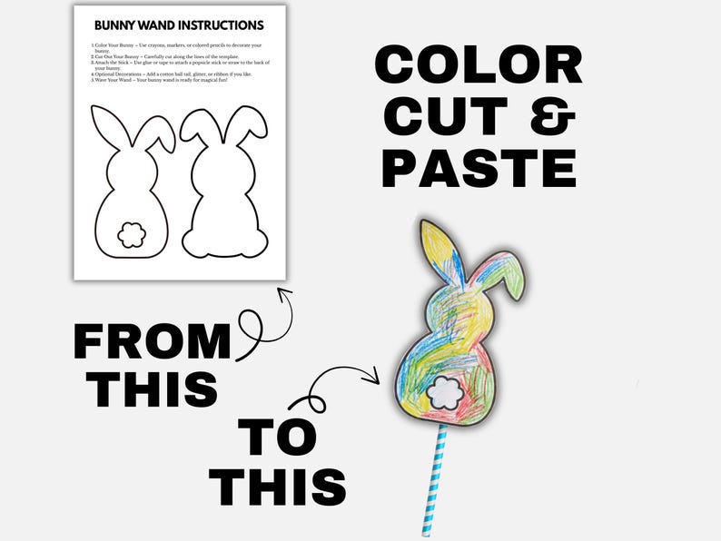 Easter Cut and Paste Craft, Easter Printable Craft Activity for Kids ...