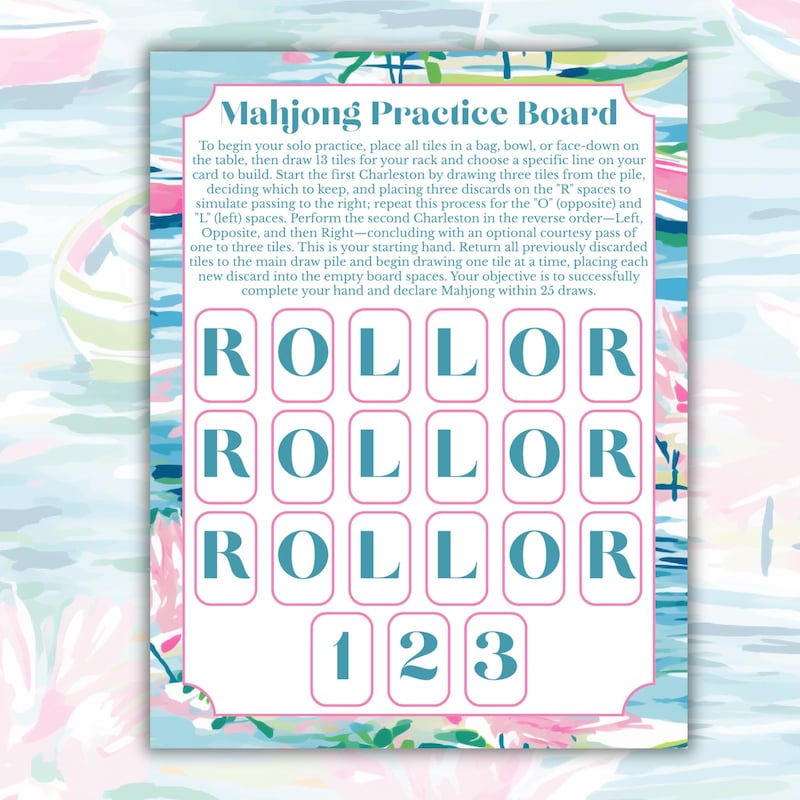 Solo Mahjong Board - Etsy