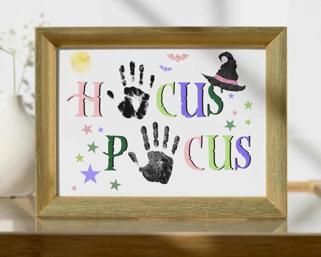 Halloween Handprint Art, Halloween Handprint Craft, Hocus Pocus Art ...
